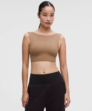 Lululemon Bend This Boat And Scoop Bra - Sand