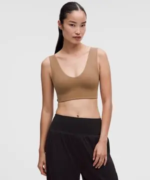 Lululemon Bend This Boat And Scoop Bra - Sand