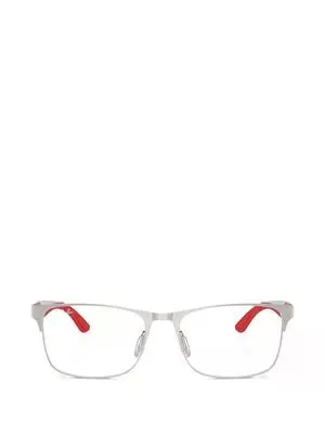 Ray-ban Logo-detailed Eyeglasses - Silver
