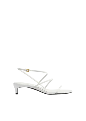 Khaite Loop Kitten Heel Sandal - Chalk
