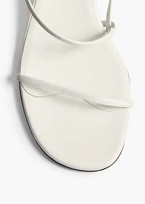 Khaite Loop Kitten Heel Sandal - Chalk