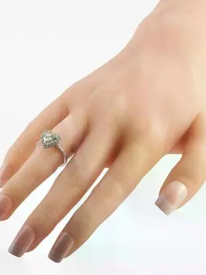 LB EXCLUSIVE Heart-cut Diamond Ring - Silver