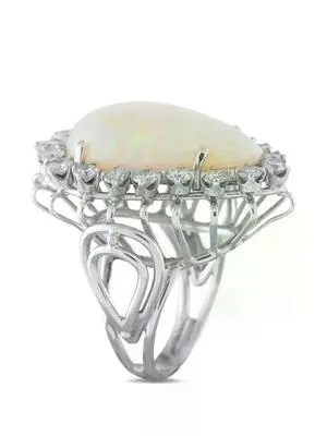 LB EXCLUSIVE Diamond And Opal Ring