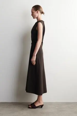 Cos Twisted Jersey Midi Dress