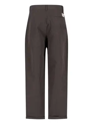 RANRA Cotton And Linen Blend Trousers - Brown