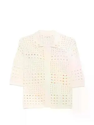 BOSS Floral Appliqué Knit Cardigan