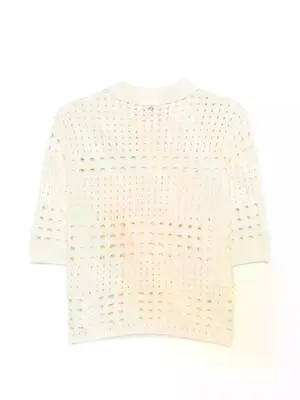 BOSS Floral Appliqué Knit Cardigan