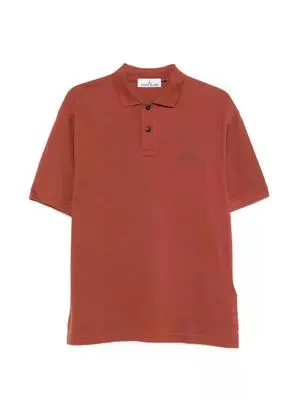 Stone Island Button Polo Shirt - Red