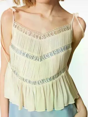 TWINSET Lace-trim Midi Dress