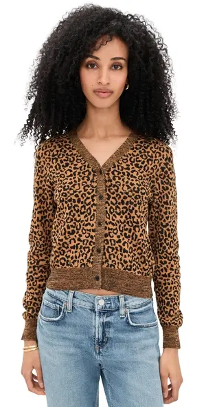 The Great. Shrunken V Neck Cardigan
