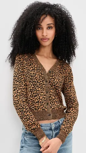 The Great. Shrunken V Neck Cardigan