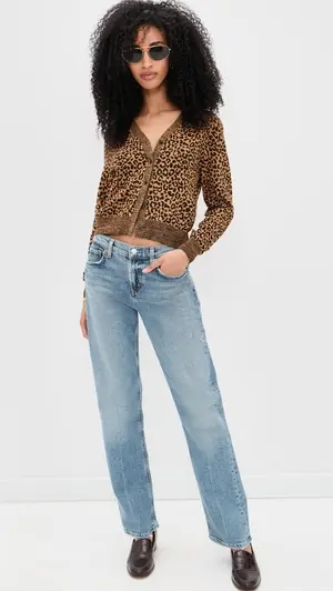 The Great. Shrunken V Neck Cardigan