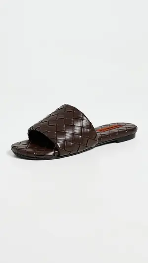 SIMONMILLER Woven Salerno Sandals - Chocolate