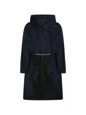 Max Mara Hooded Belted Jacket - Blue