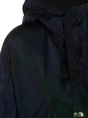 Max Mara Hooded Belted Jacket - Blue