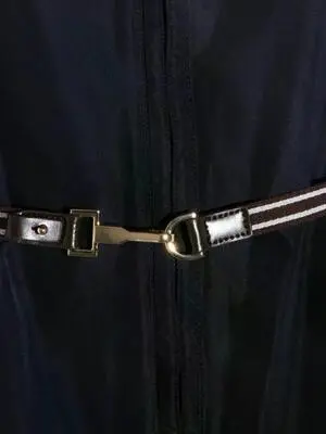 Max Mara Hooded Belted Jacket - Blue