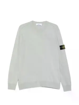 Stone Island Logo-patch Sweater - Grey
