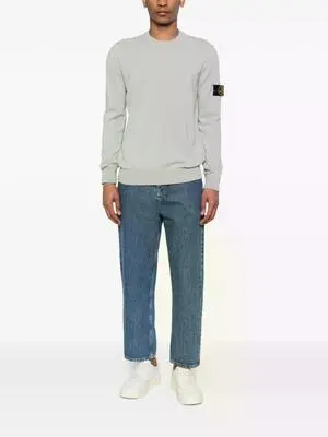 Stone Island Logo-patch Sweater - Grey