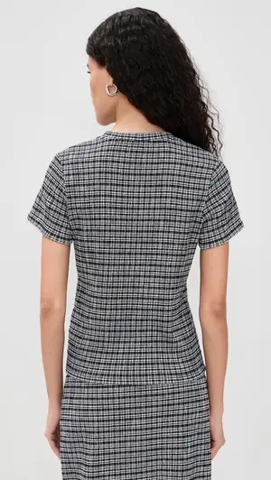 Vince Short Sleeve Crewneck Blouse