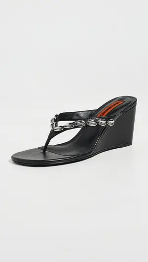 SIMONMILLER Soleil Wedges - Black/silver