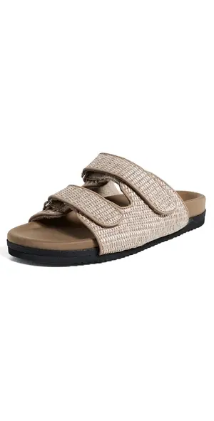ROAM Double Slider Sandals - Natural
