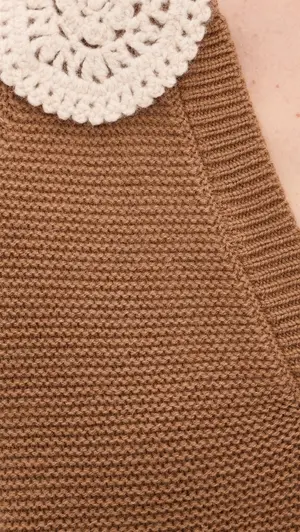MAREA Crochet Collar Wool-cashmere Blend Sweater