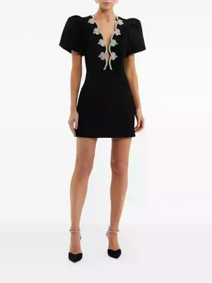 Rebecca Vallance Harlynn Puff-sleeve Mini Dress