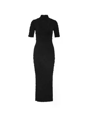 Rebecca Vallance Dayton Mock-neck Midi Dress - Black