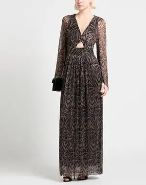 Ba&sh Maxi Dress Polyester Metallic Fiber