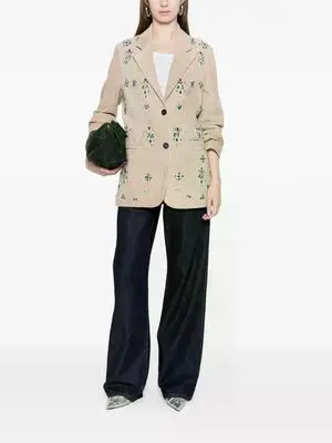 SWORD 6644 Embellished Single-breasted Jacket