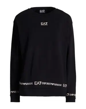 EA7 Crewneck Sweatshirt With Logo - Black