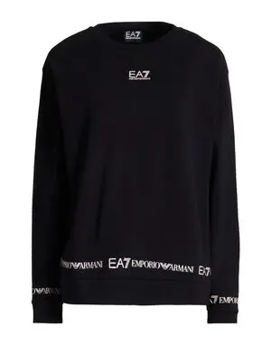 EA7 Crewneck Sweatshirt With Logo - Black