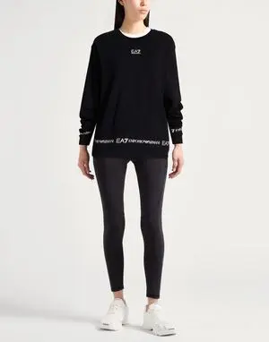 EA7 Crewneck Sweatshirt With Logo - Black