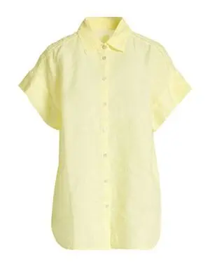 Women's Linen Short-Sleeve Collared Blouses