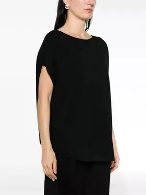 ALLUDE Boatneck Blouse