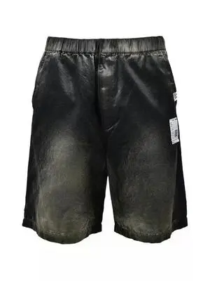 Mihara Yasuhiro Sun Faded Satin Shorts - Black