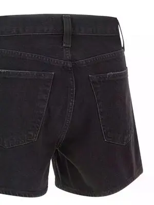 AGOLDE Five-pocket Denim Shorts - Black