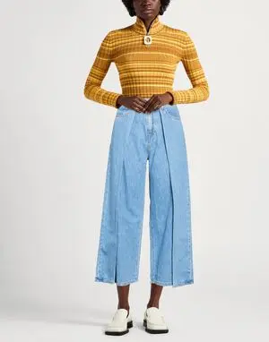 MANILA GRACE Wide-leg Cropped Jeans
