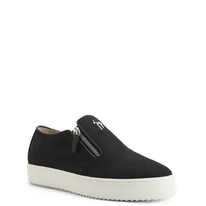 GIUSEPPE ZANOTTI Textile Slip-on Sneaker - Black