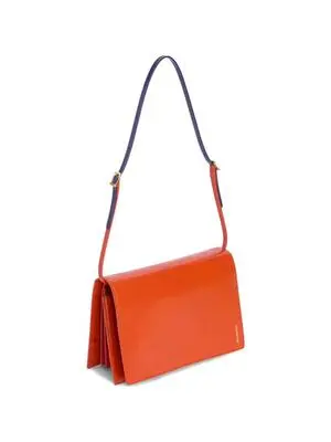 JIL SANDER Small File Shoulder Bag - Orange