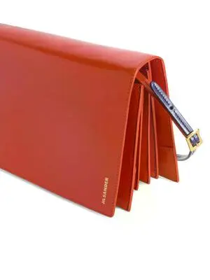 JIL SANDER Small File Shoulder Bag - Orange