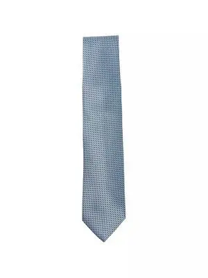 Brioni Patterned Neck Tie - Blue