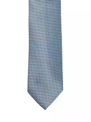 Brioni Patterned Neck Tie - Blue