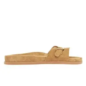 ANCIENT GREEK SANDALS Stoa Suede Sandals - Sahara