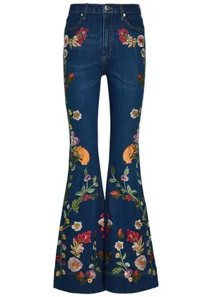 Alice + Olivia Embroidered Jeans For Women