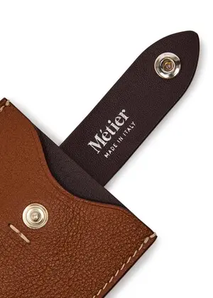 METIER Leather Card Holder - Brown
