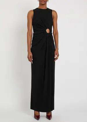 Sportmax Cut-out Crepe-jersey Maxi Dress