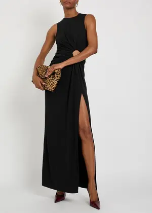 Sportmax Cut-out Crepe-jersey Maxi Dress