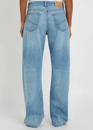 Stella McCartney Curved-leg Denim Jeans