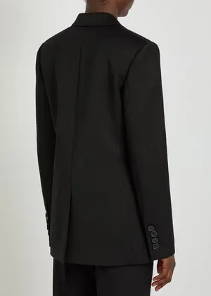 Another Tomorrow Oversized Twill Blazer